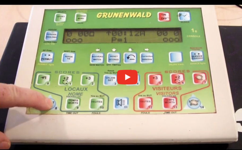 Réglage et utilisation de la table de marque – Baie d'Armor Handball ...